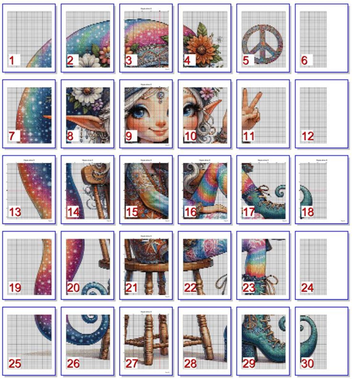 Happy Hippie Elf 8 Pattern Keeper Compatible PDF Instant Digital ...