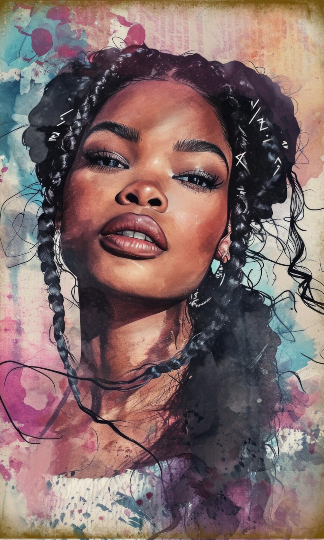 Beautiful Black Woman 10 Pattern Keeper Compatible PDF Instant Digital ...