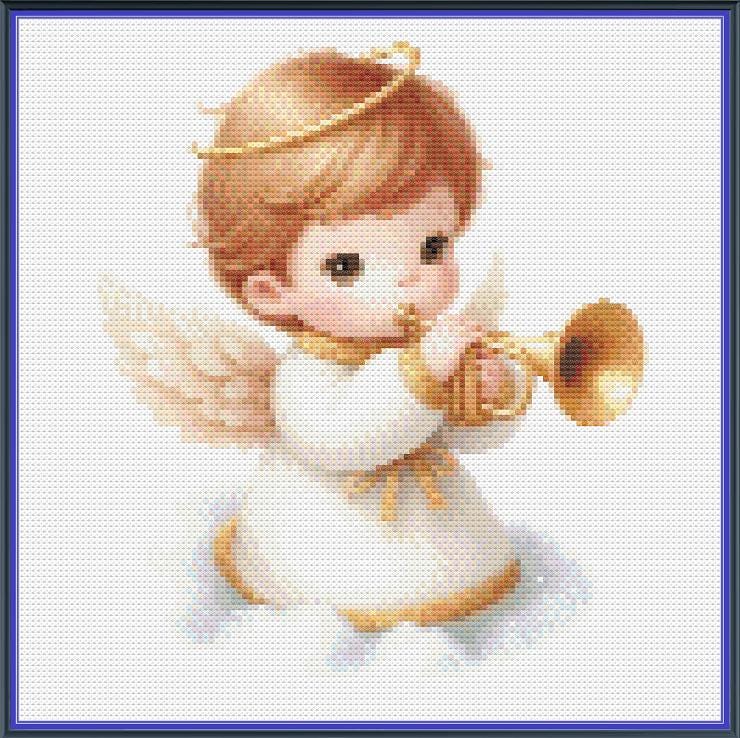 Small Pattern Little Christmas Angel 2 PDF Instant Digital Download ...