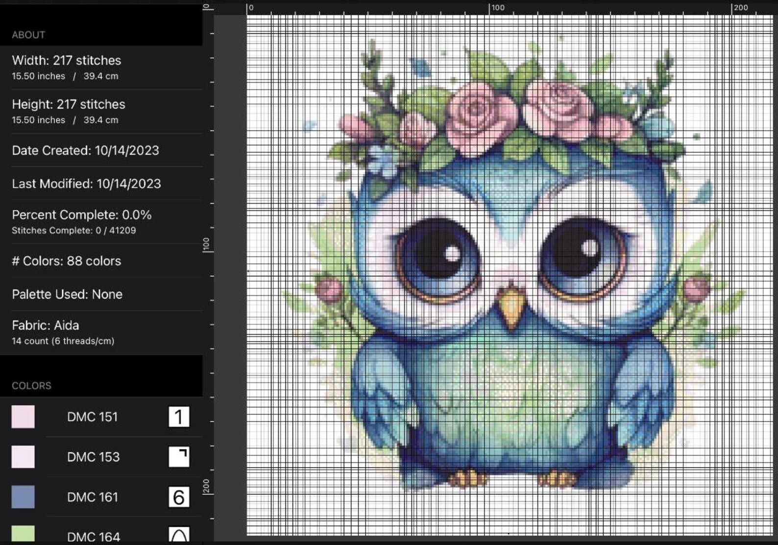 Pastel Blue Baby Owl Flower Crown Pattern PDF Instant Digital - Etsy