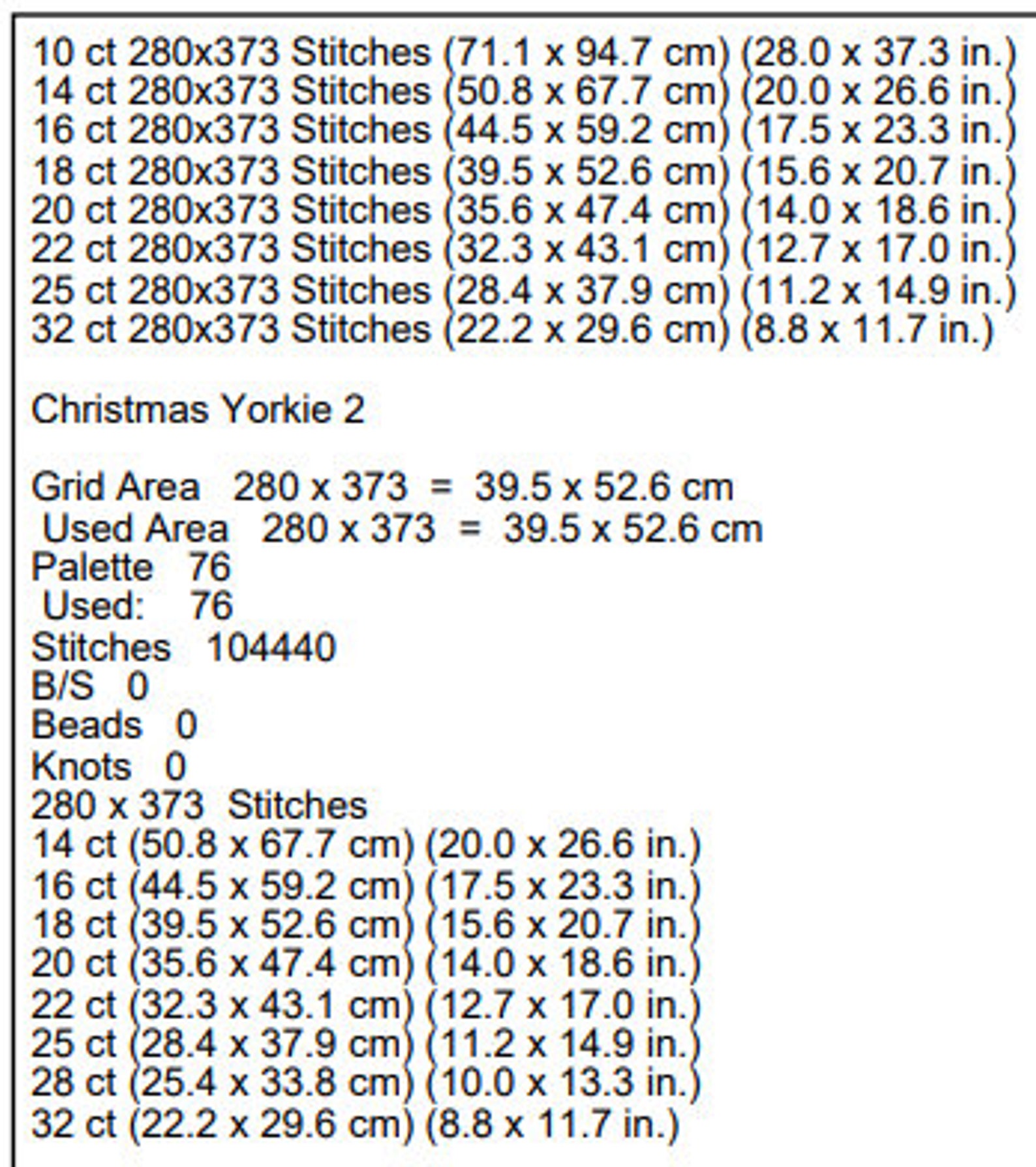 Christmas Yorkie Puppy Dog 2 PDF Instant Digital Download Counted Cross Stitch Pattern Keeper ...