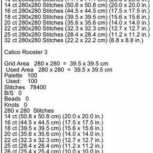 Calico Rooster 3 Pattern Keeper Compatible PDF Instant Digital Download ...