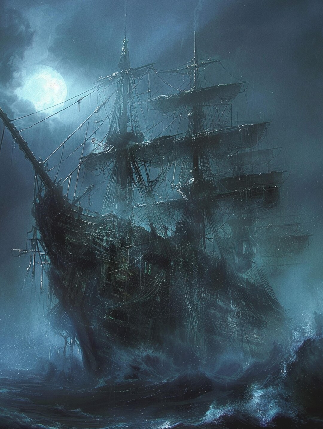 Ghostly Pirate Ship 13, Pattern Keeper Compatible, PDF Instant Digital ...
