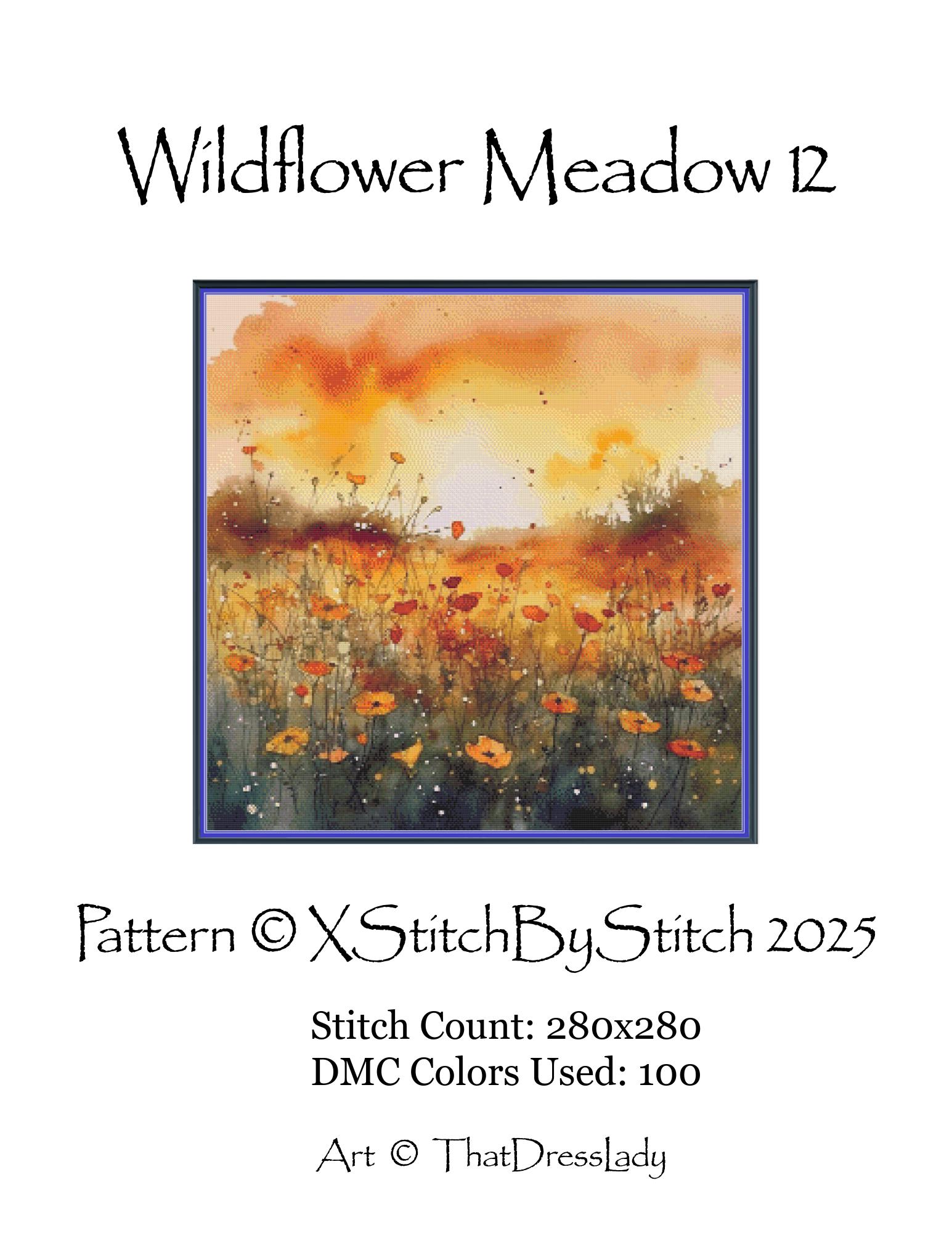 Wildflower Meadow 12, Pattern Keeper Compatible, PDF Instant Digital ...