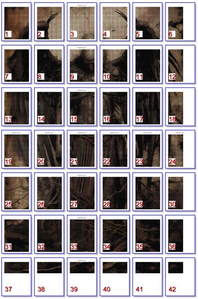 Gothic Fallen Angel 1 Tragic Portrait Pattern Keeper Compatible PDF ...