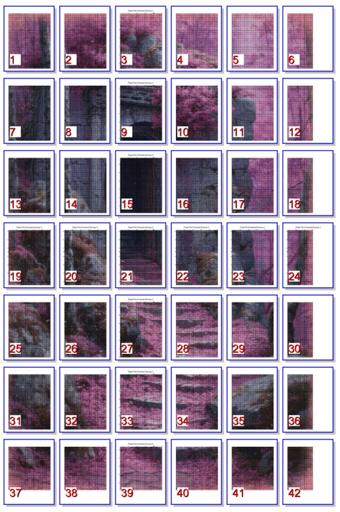 Purple Pink Enchanted Doorway 3 Pattern Keeper Compatible PDF Instant ...