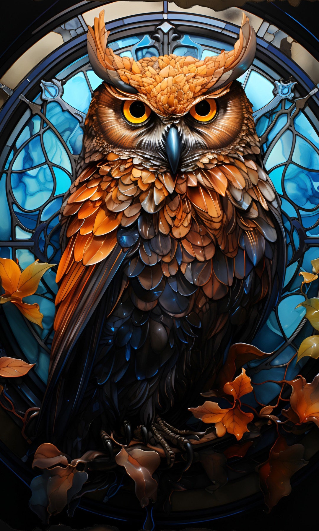 Autumn Fall Owl Pattern Keeper Compatible PDF Instant Digital Download ...