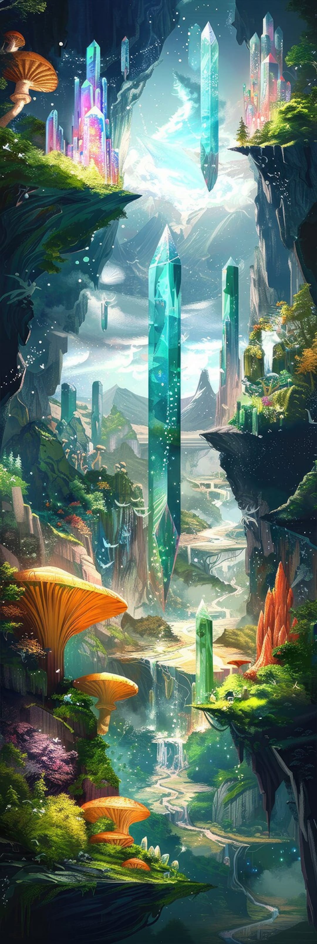 Narrow Pattern Fantasy World 2 Crystal Realm Pattern Keeper Compatible ...