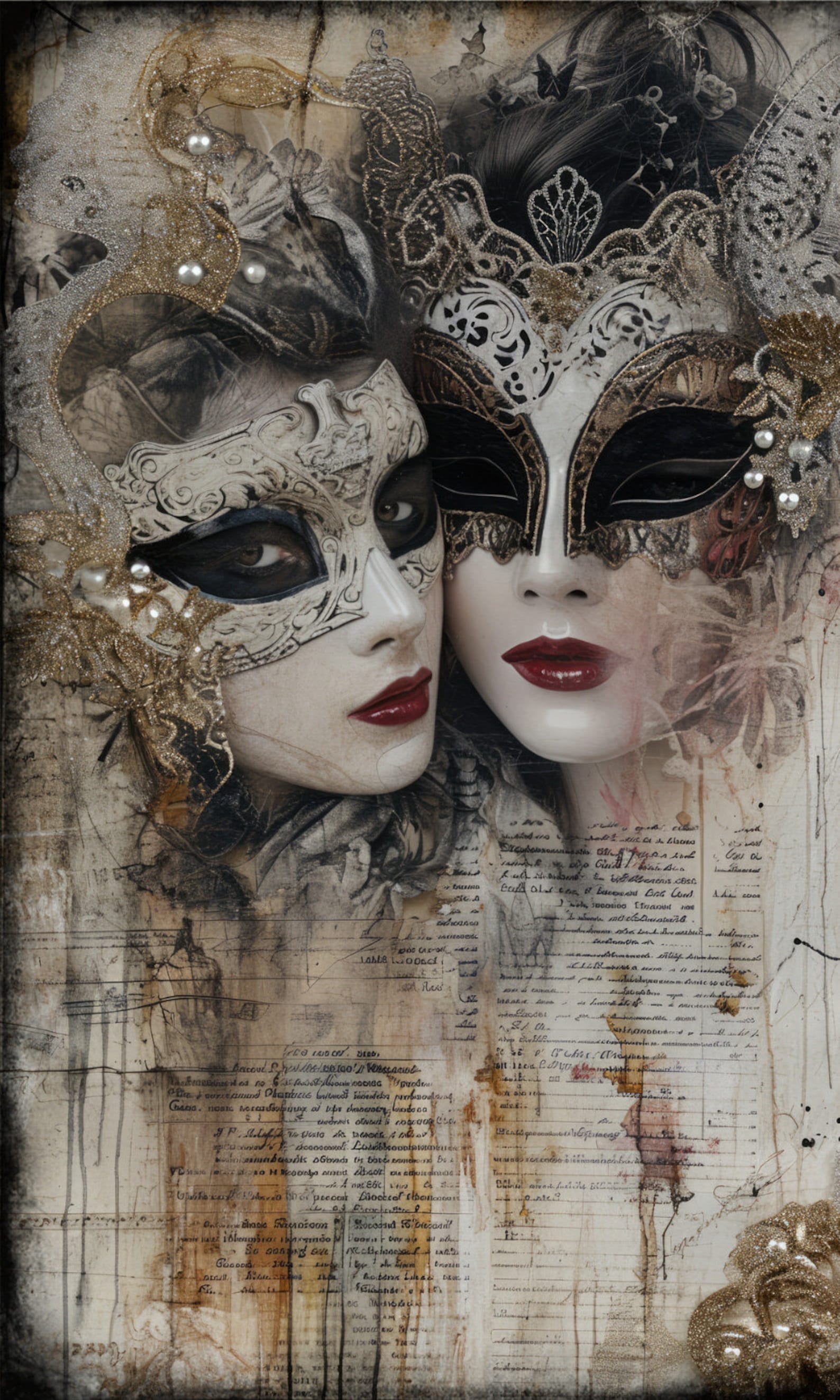 Victorian Masquerade Pattern Keeper Compatible PDF Instant Digital ...