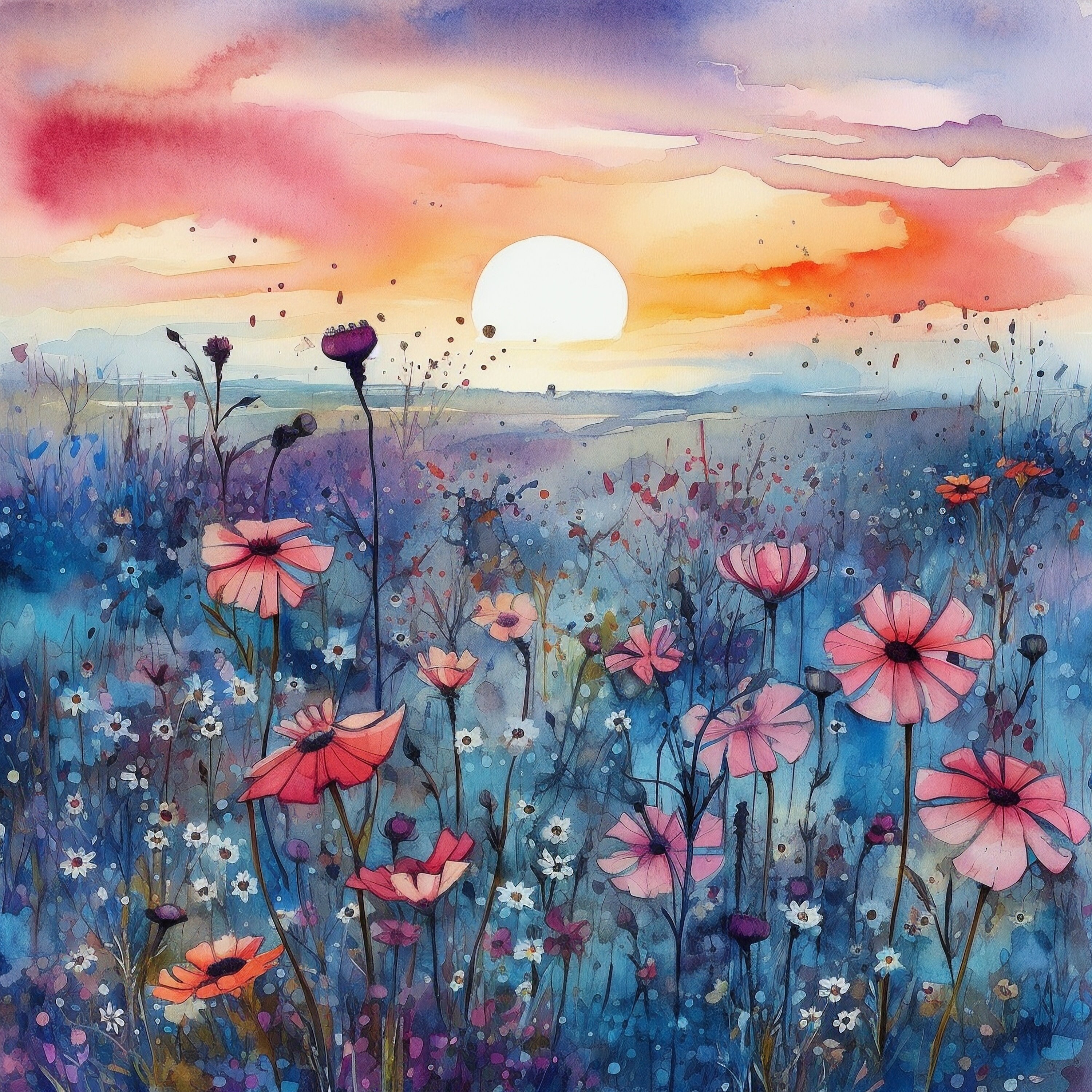 Wildflower Meadow 5 Pattern Keeper Compatible, PDF Instant Digital ...