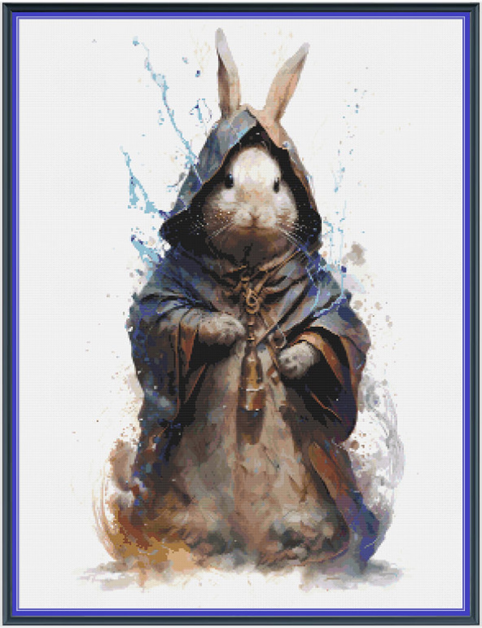 Magical Folk Rabbit Wizard PDF Instant Digital Download Counted Cross ...