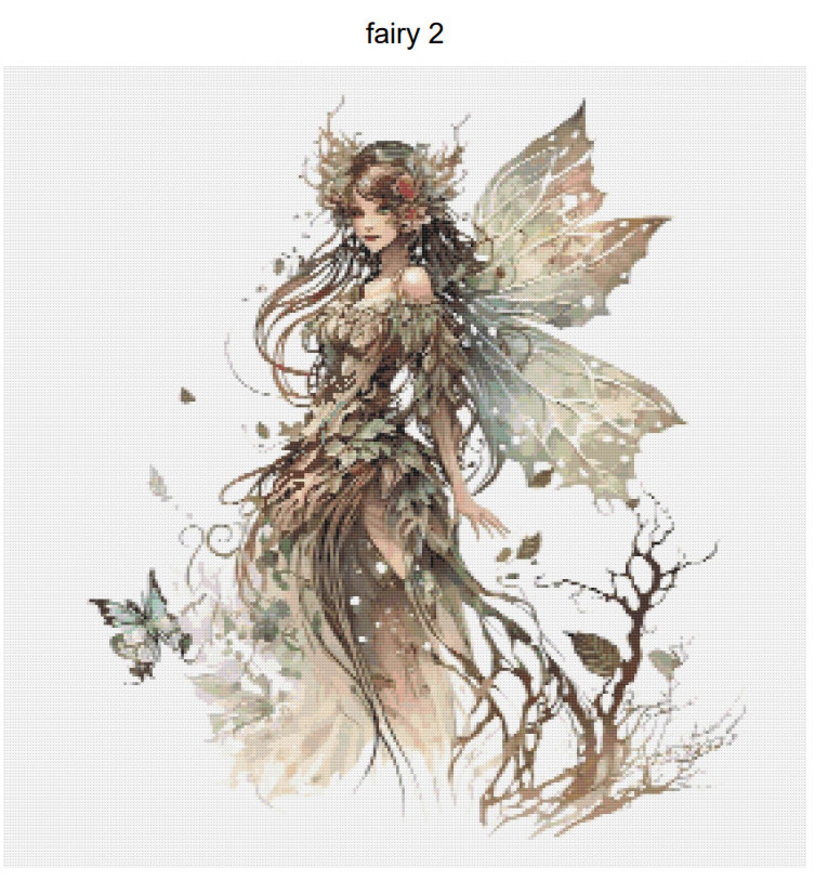 Fairy Magic, Dryad Fae Faerie Pattern Keeper Compatible PDF Instant ...