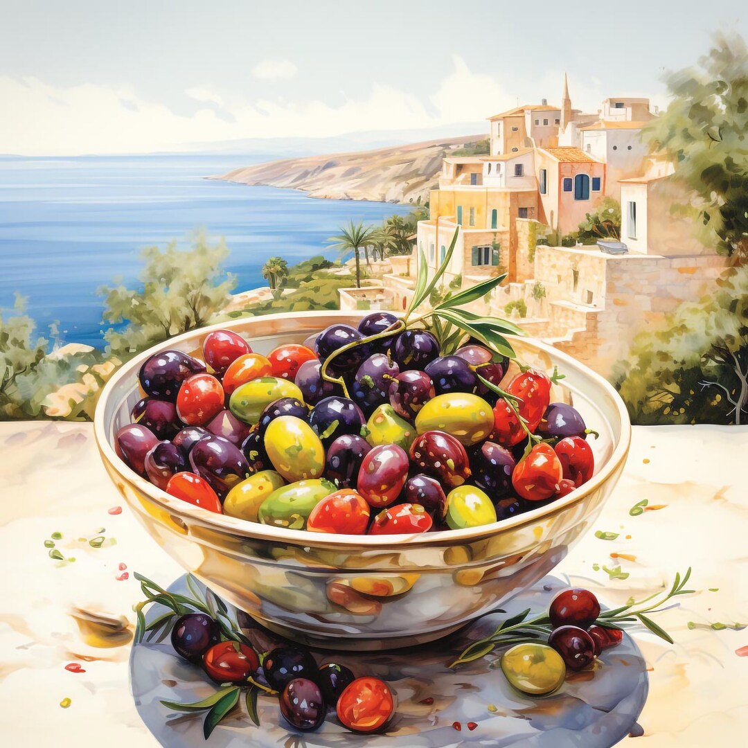 Greek Olives Still Life Pattern Keeper Compatible PDF Instant Digital ...