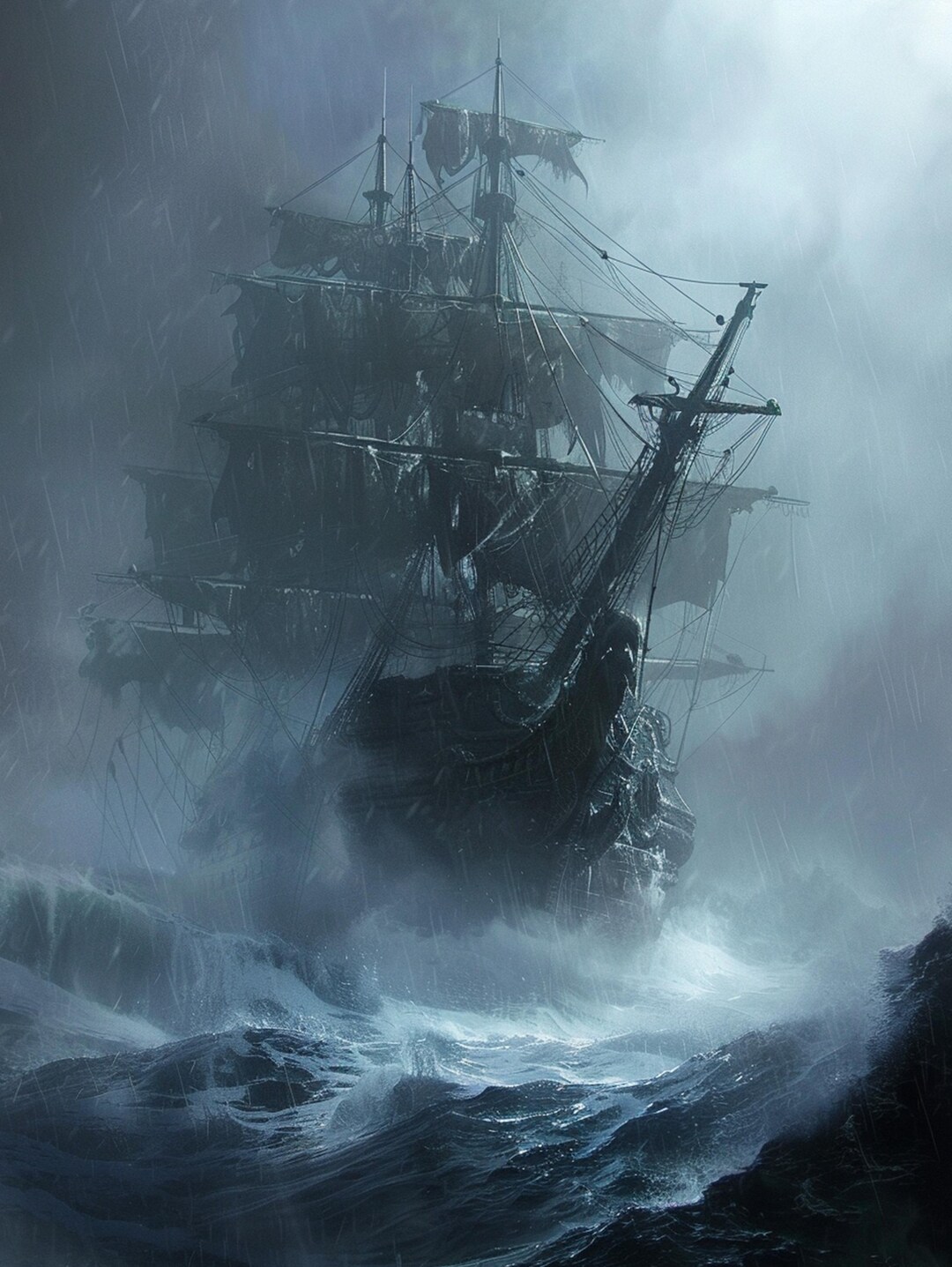 Ghostly Pirate Ship 5, Pattern Keeper Compatible, PDF Instant Digital ...