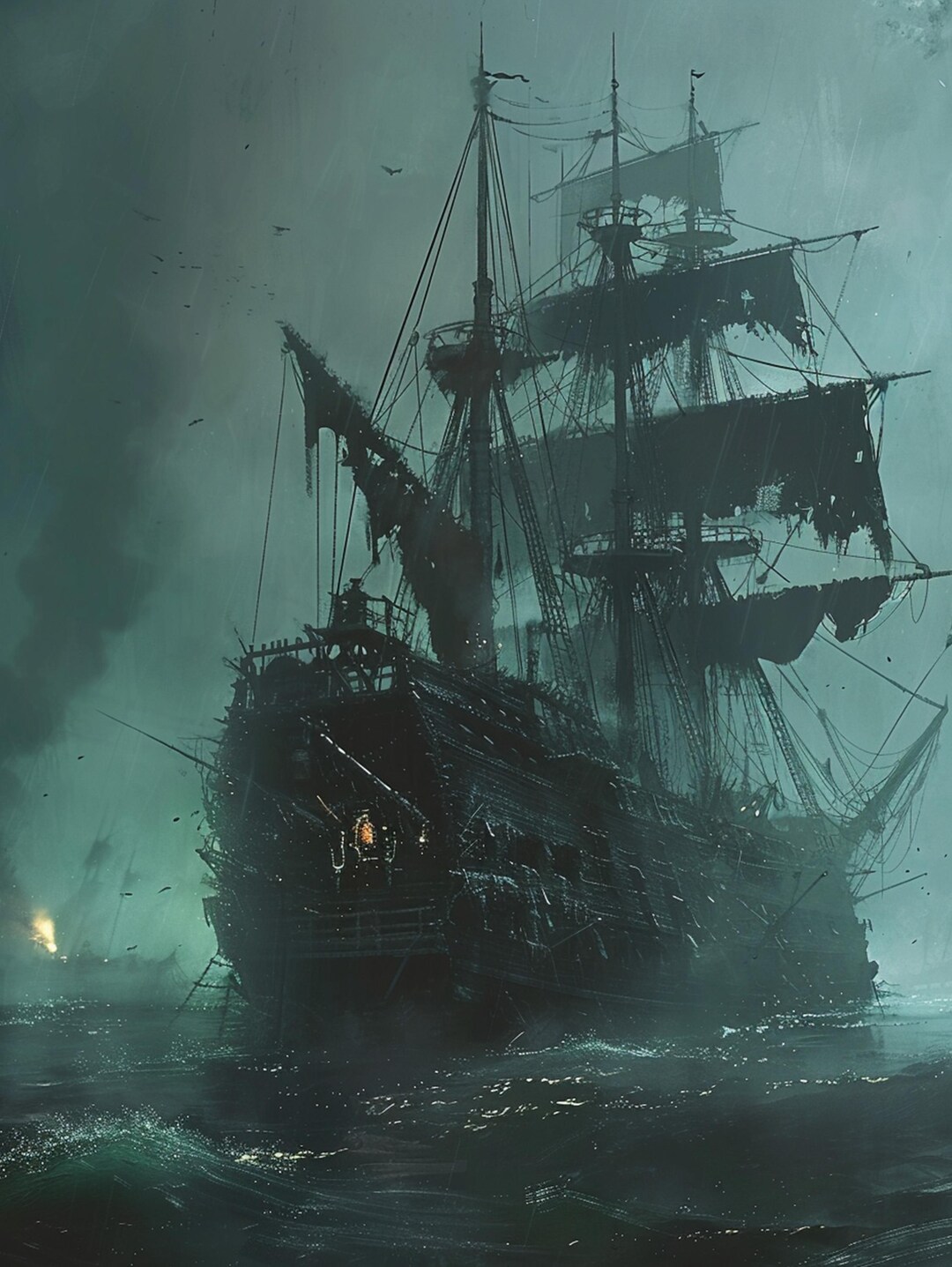 Ghostly Pirate Ship 8 Pattern Keeper Compatible PDF Instant Digital ...