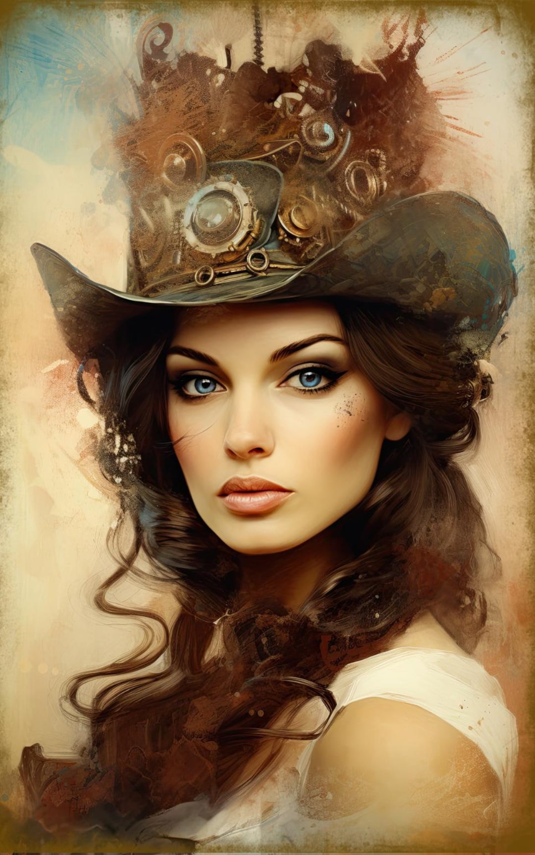 Steampunk Ladies 3 Pattern, PDF Instant Digital Download, Counted Cross ...