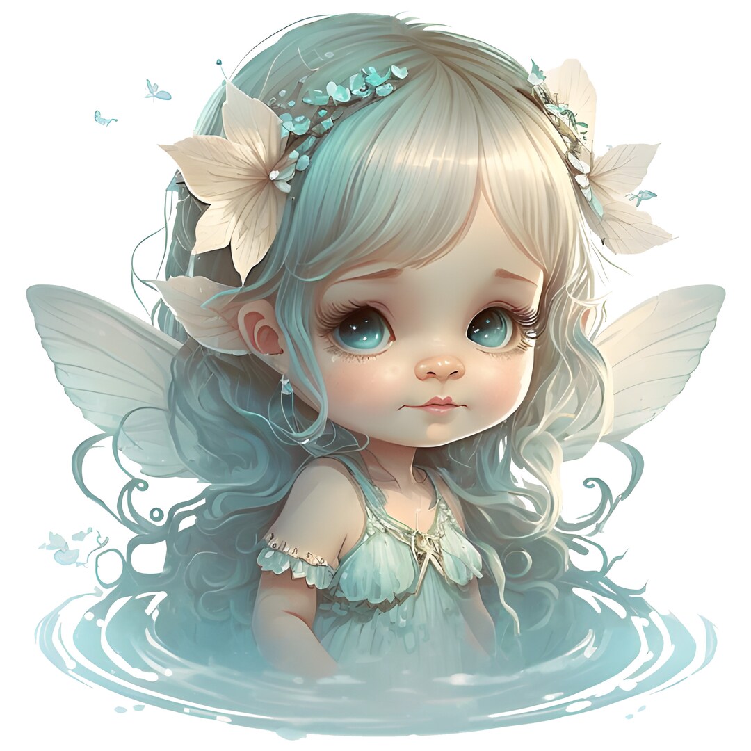 Chibi Water Fairy 12 Magic, Fae Faerie Pattern Keeper Compatible PDF ...