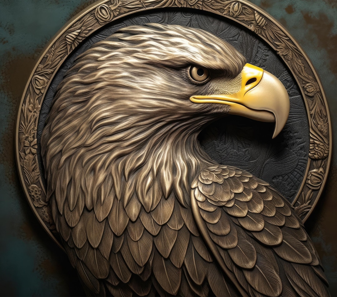 Bald Eagle 9 Metal Relief Pattern Keeper Compatible PDF Instant Digital ...