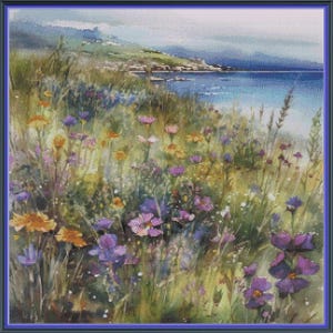 Wildflower Meadow 3, Pattern Keeper Compatible, PDF Instant Digital ...