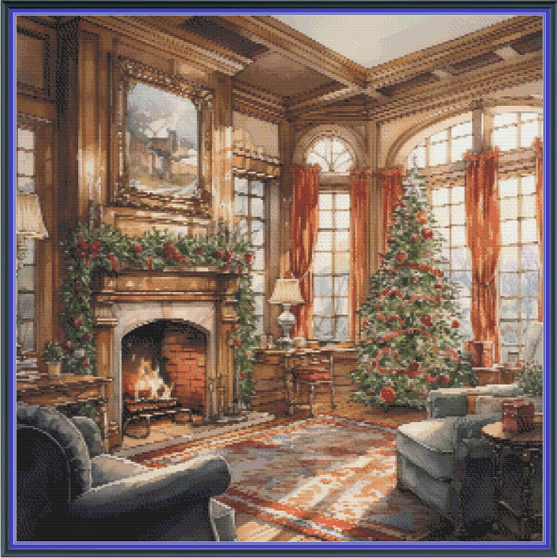 Cozy Christmas Room 2 Pattern Keeper Compatible PDF Instant Digital ...