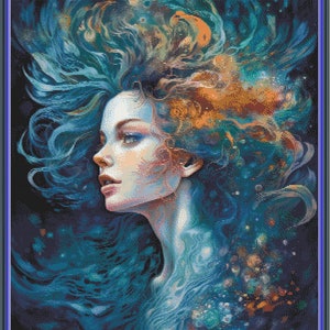 Goddess of the Sea Amphitrite Pattern Keeper Compatible PDF Instant ...