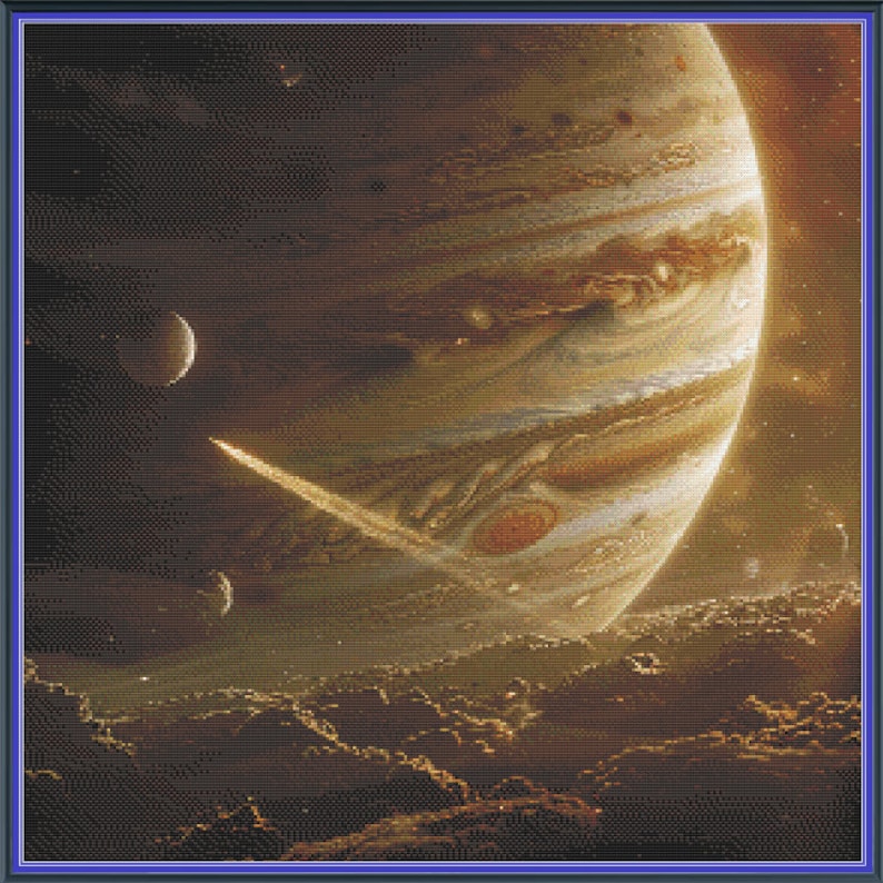 Celestial Bodies Planet Jupiter Pattern Keeper Compatible PDF Instant ...