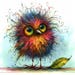 Frazzled Rainbow Bird 4 PDF Instant Digital Download Counted Cross ...