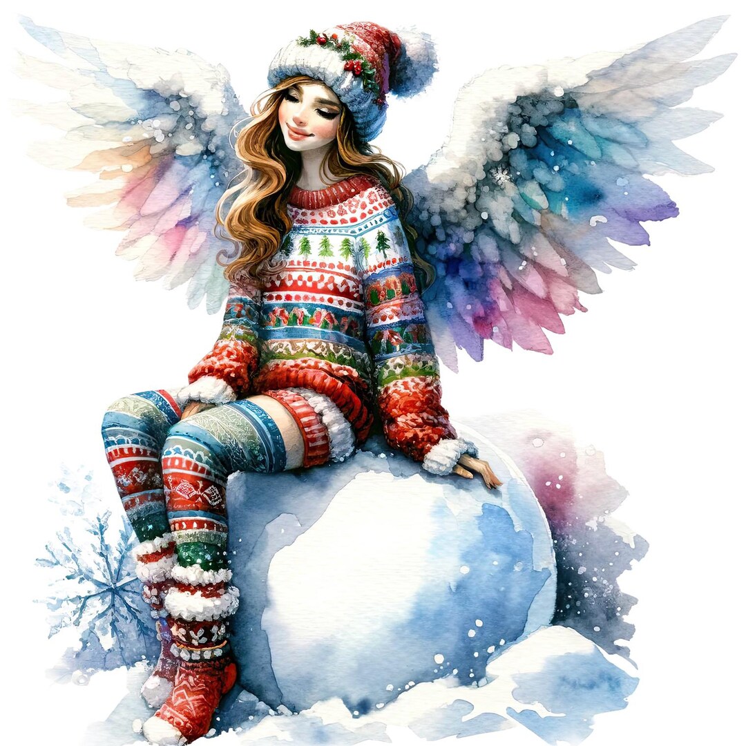 Rainbow Winter Angel and Snowball 10, Pattern Keeper Compatible, PDF ...