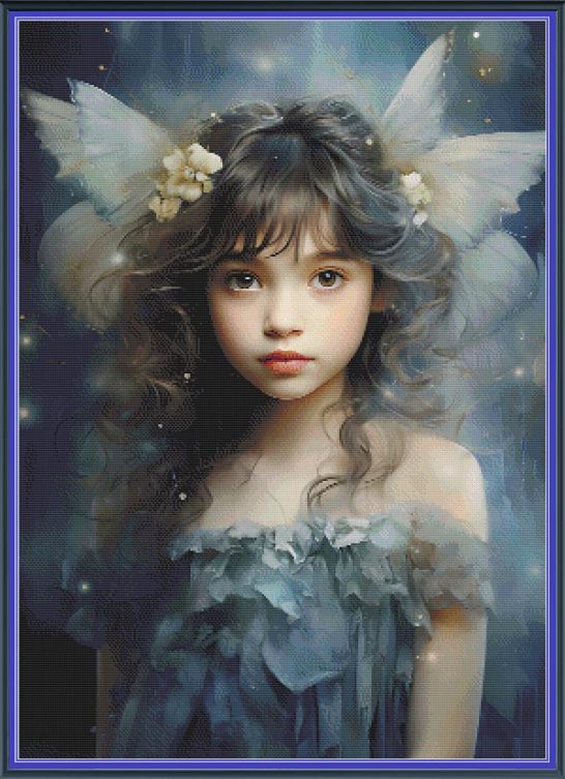 Blue Fairytale 1, Fairy Fae Princess Pattern Keeper Compatible PDF ...