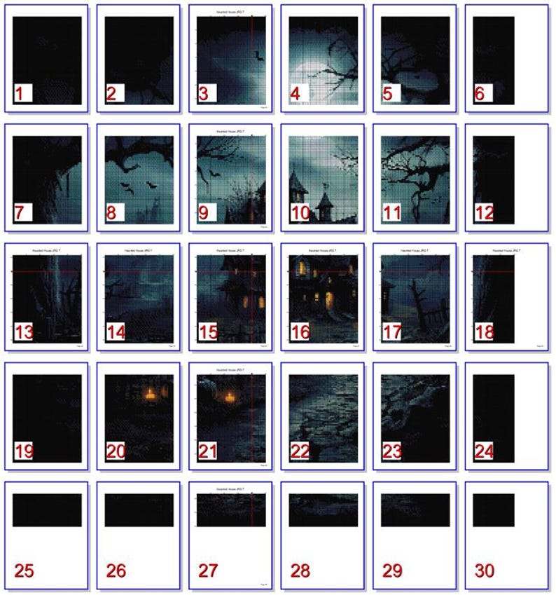 Haunted House JRG 7 Halloween Scene PDF Instant Digital Download ...