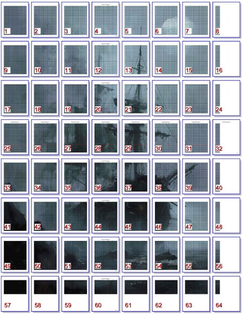 Ghostly Pirate Ship 12 Pattern Keeper Compatible PDF Instant Digital ...