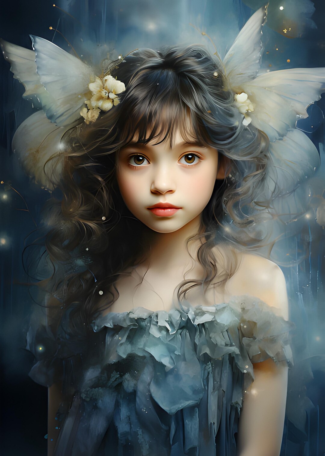 Blue Fairytale 1, Fairy Fae Princess Pattern Keeper Compatible PDF ...