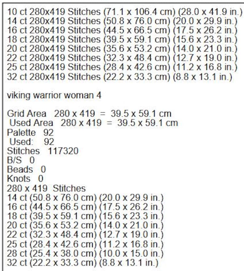 Viking Warrior Woman 4, Pattern Keeper Compatible, PDF Instant Digital ...