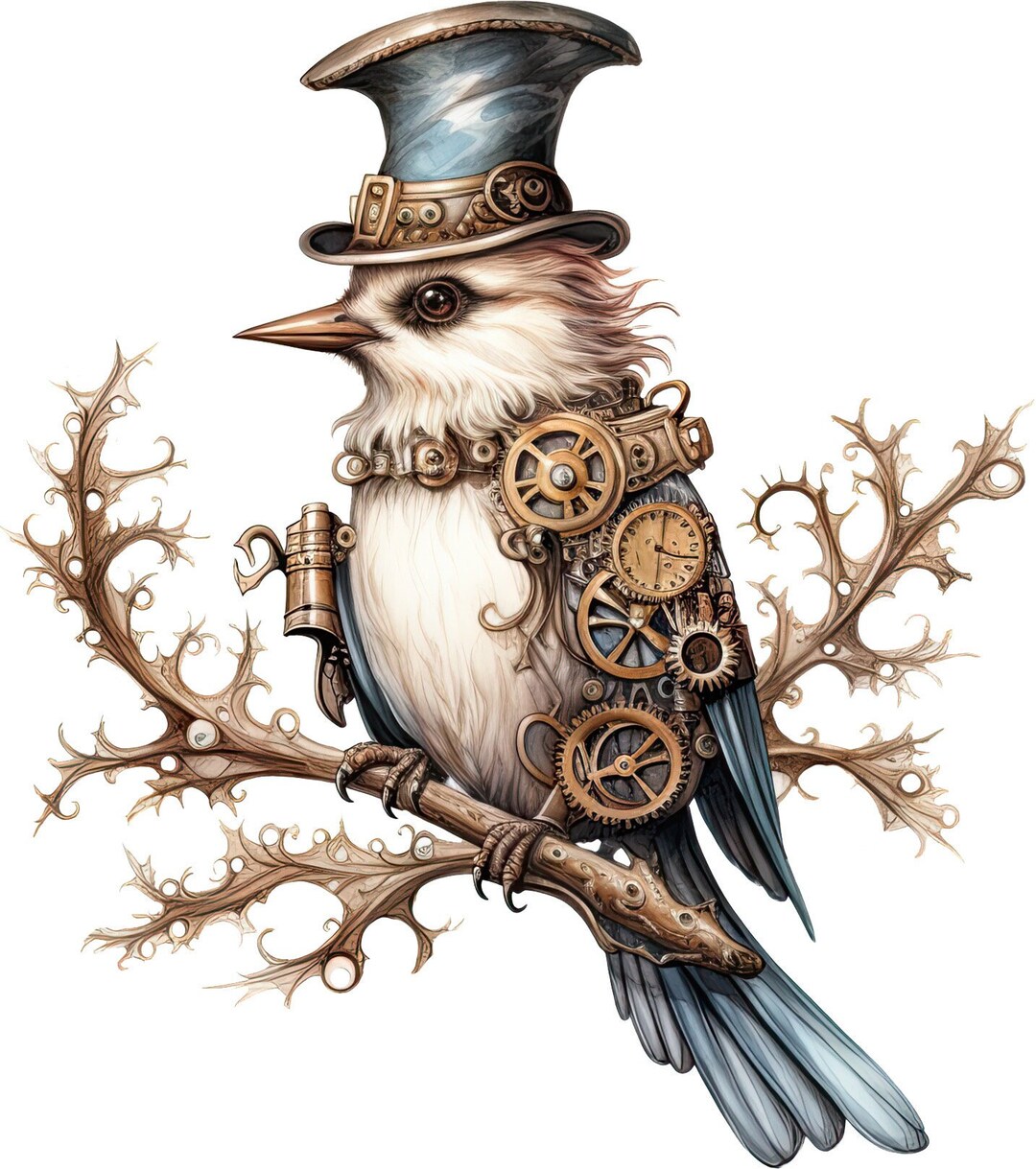 Steampunk Holiday Bird Pattern Keeper Compatible PDF Instant Digital ...