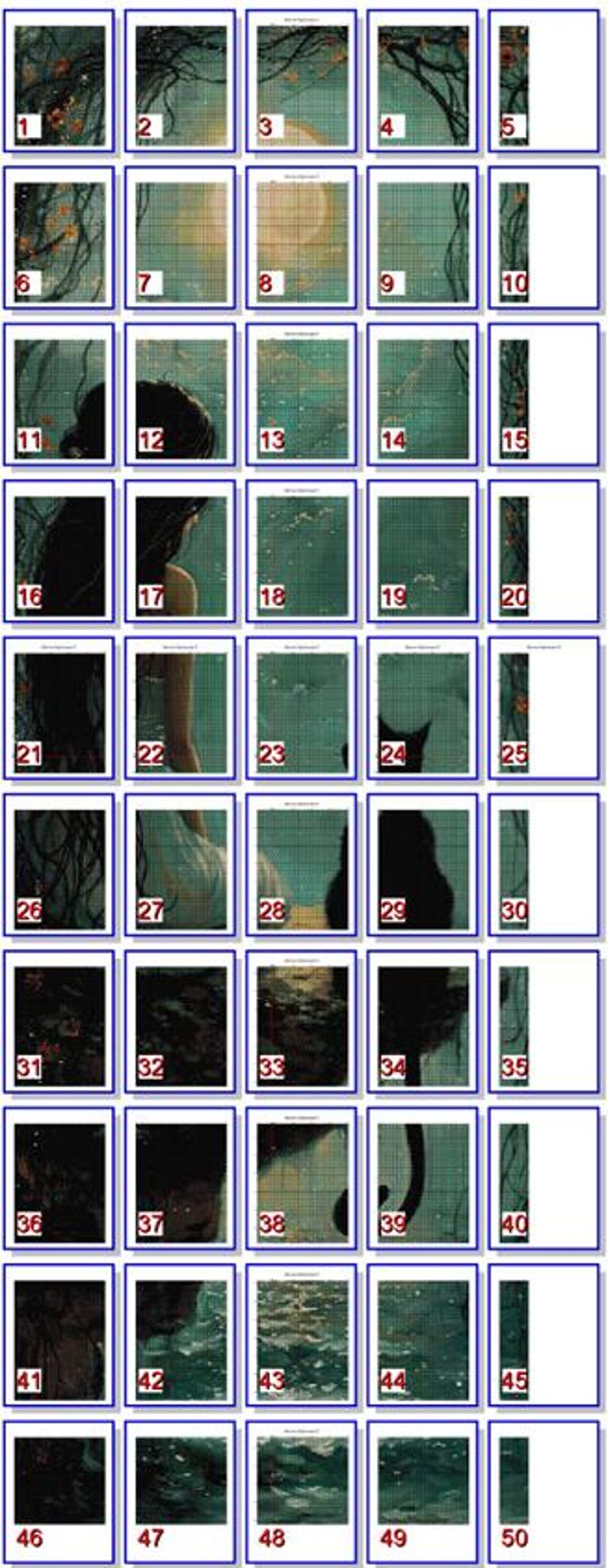 Narrow Nightscape 5 Large Pattern Keeper Compatible PDF Instant Digital ...