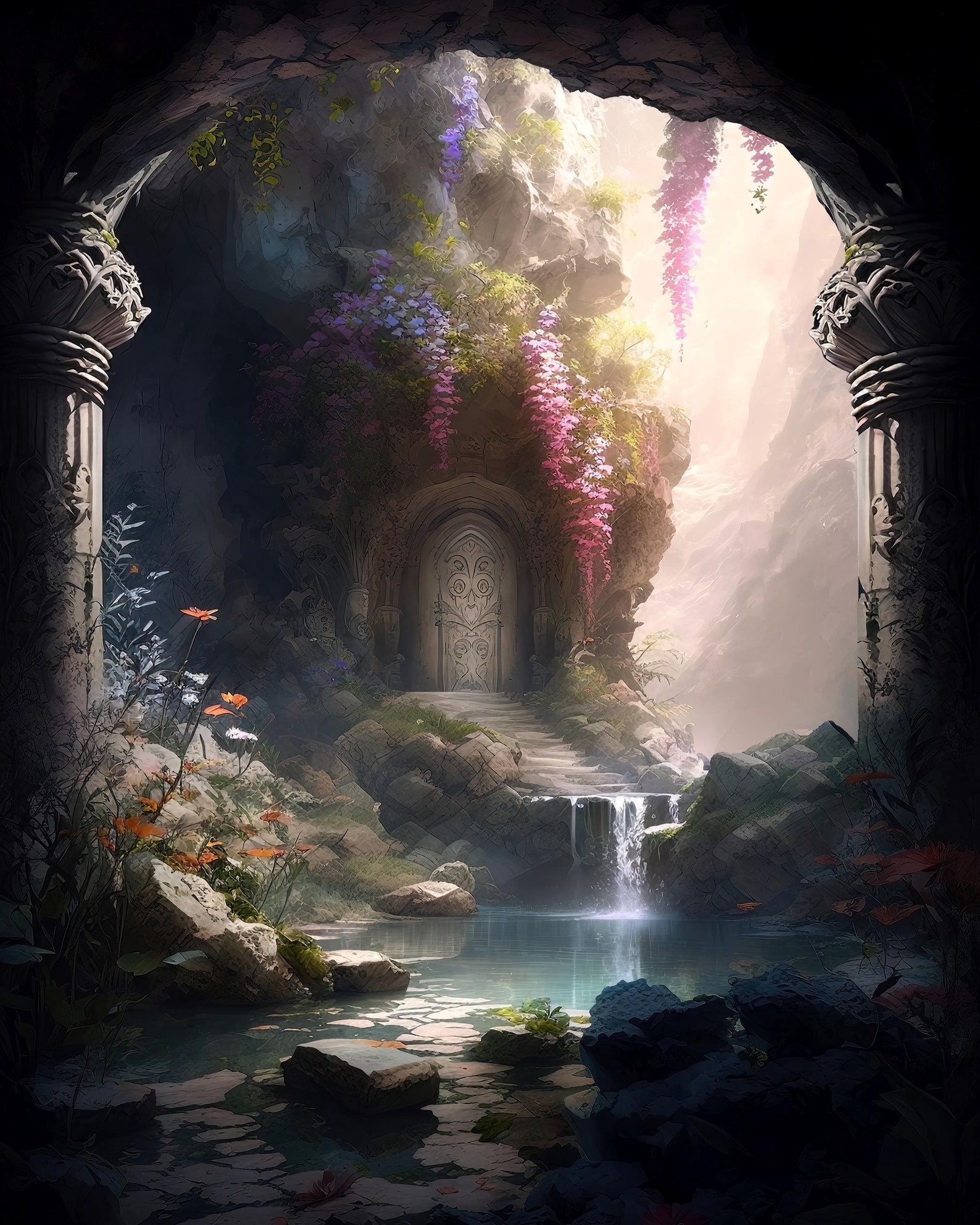 Fantasy Cavern Filtered Dawn PDF Instant Digital Download Counted Cross ...
