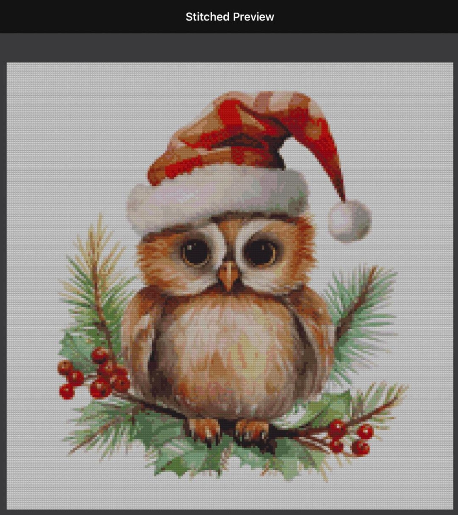 Christmas Baby Owl Owlet Winter PDF Instant Digital Download - Etsy