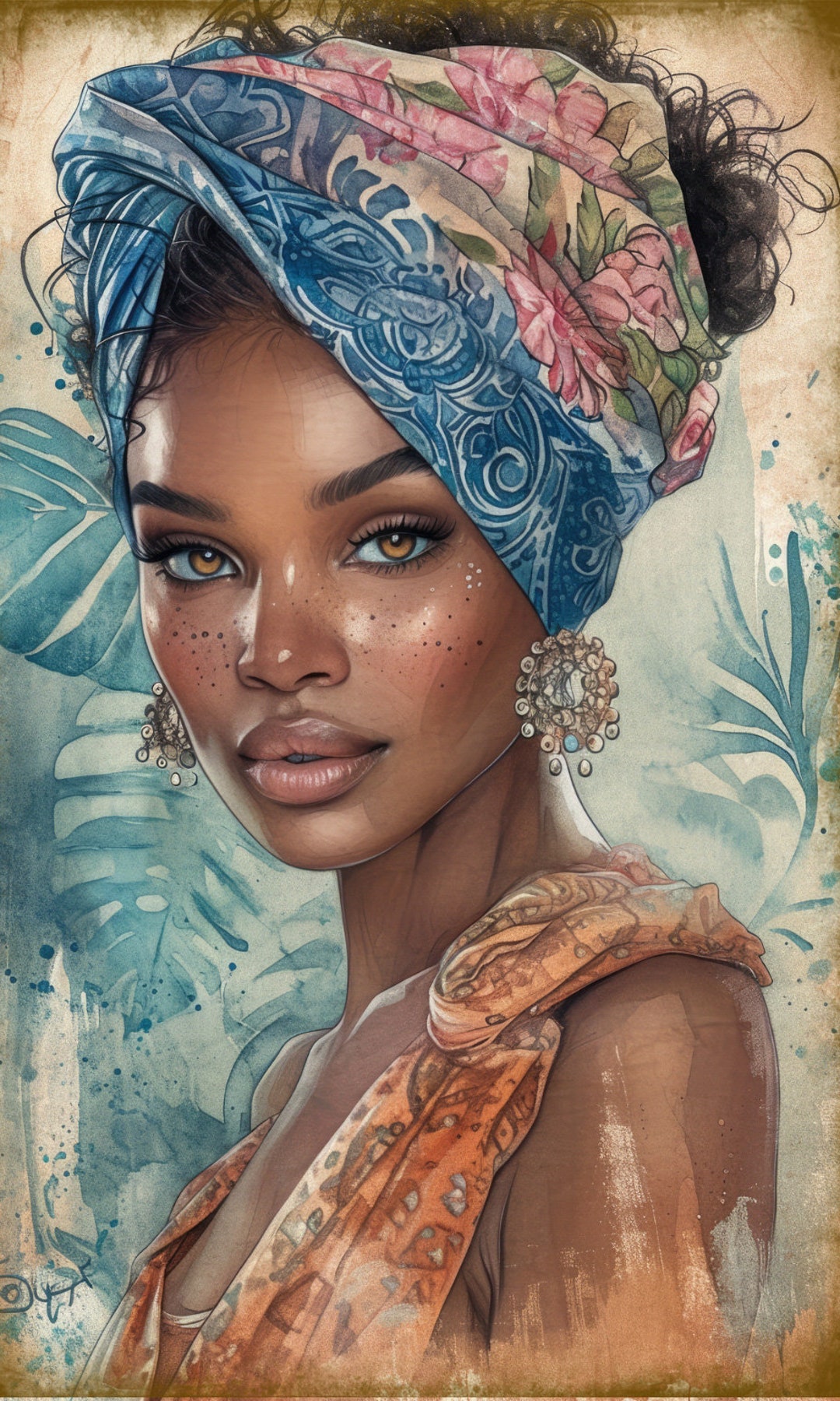 Beautiful Black Woman 9 Pattern Keeper Compatible PDF Instant Digital ...