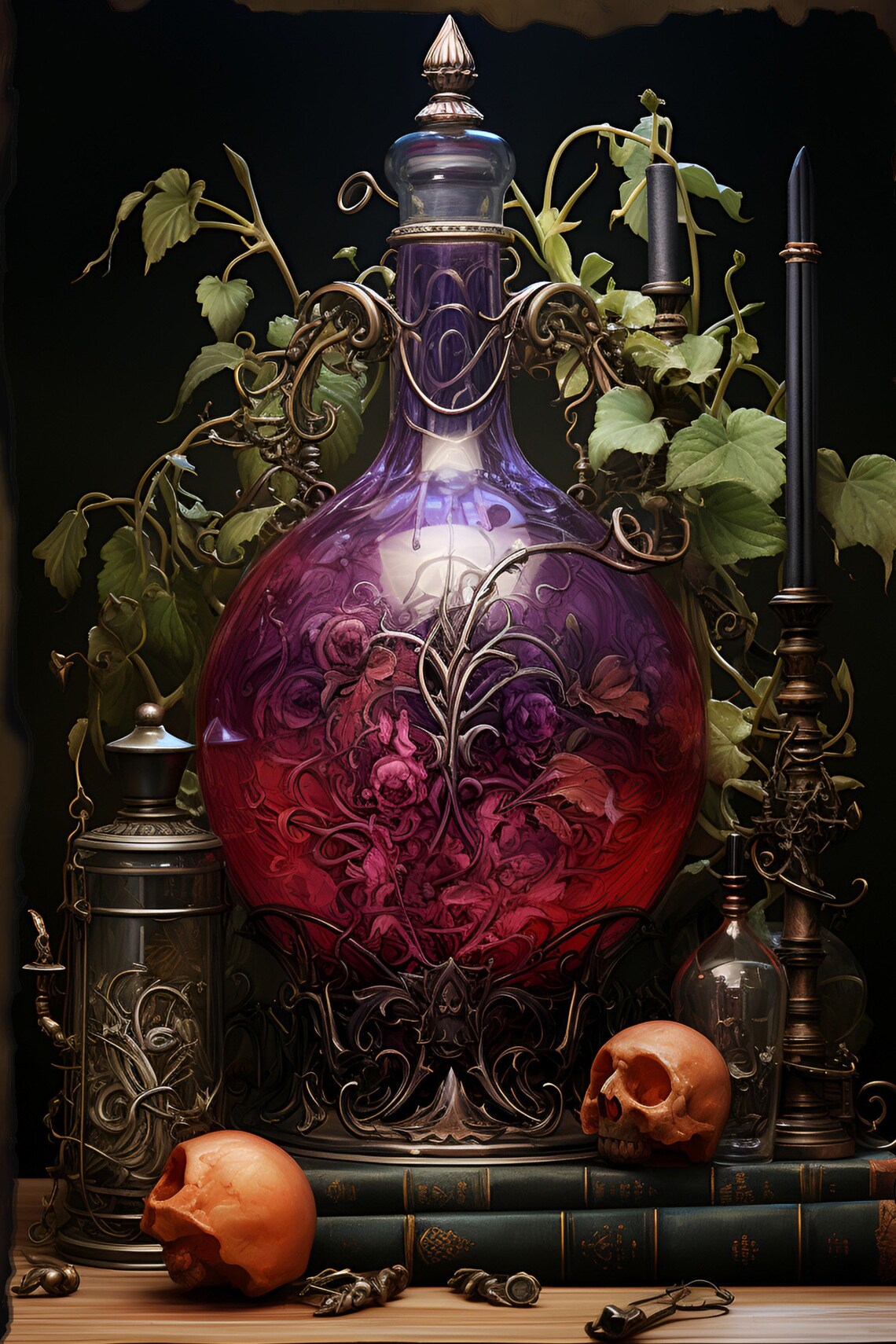 Witches Potion Halloween Scene PDF Instant Digital Download Counted ...