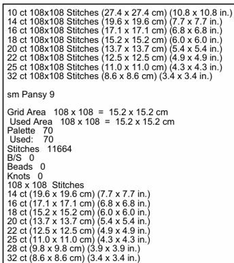 Small Pattern Bright Gold Burgundy Pansy 9 Pattern Keeper Compatible ...