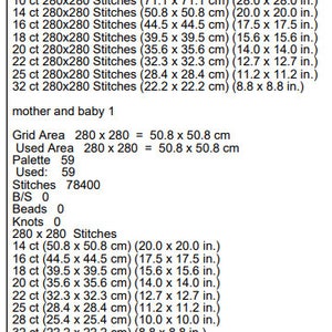 Mother and Child Baby Mothers Day Pattern Keeper Compatible PDF Instant ...