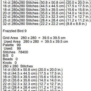 Frazzled Rainbow Bird 9, Pattern Keeper Compatible, PDF Digital ...