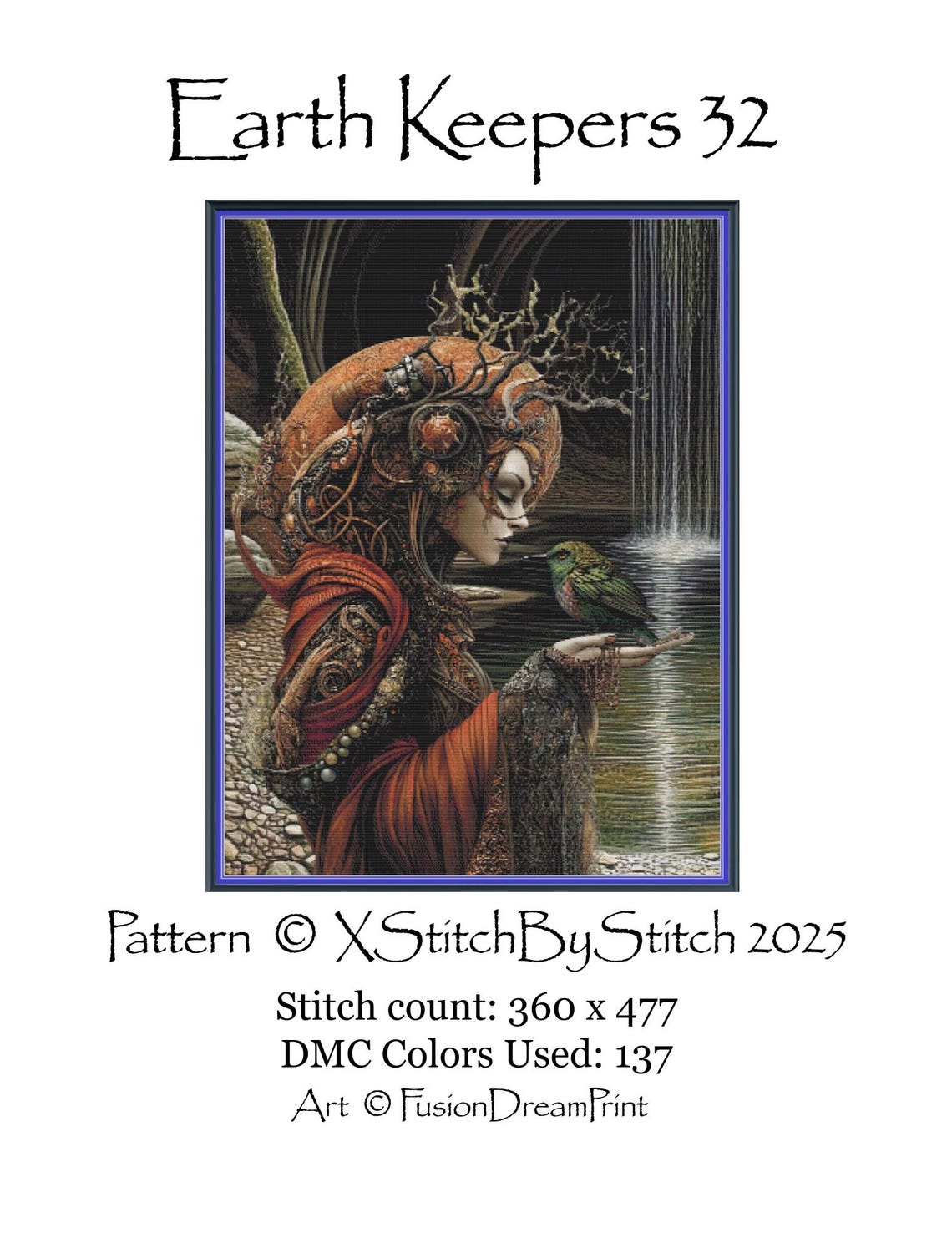 Earth Keepers 32 Dryad Fae Fairy, Large Pattern Keeper Compatible, PDF ...
