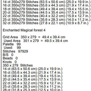Enchanted Magical Forest Night Pattern Keeper Compatible PDF Instant ...