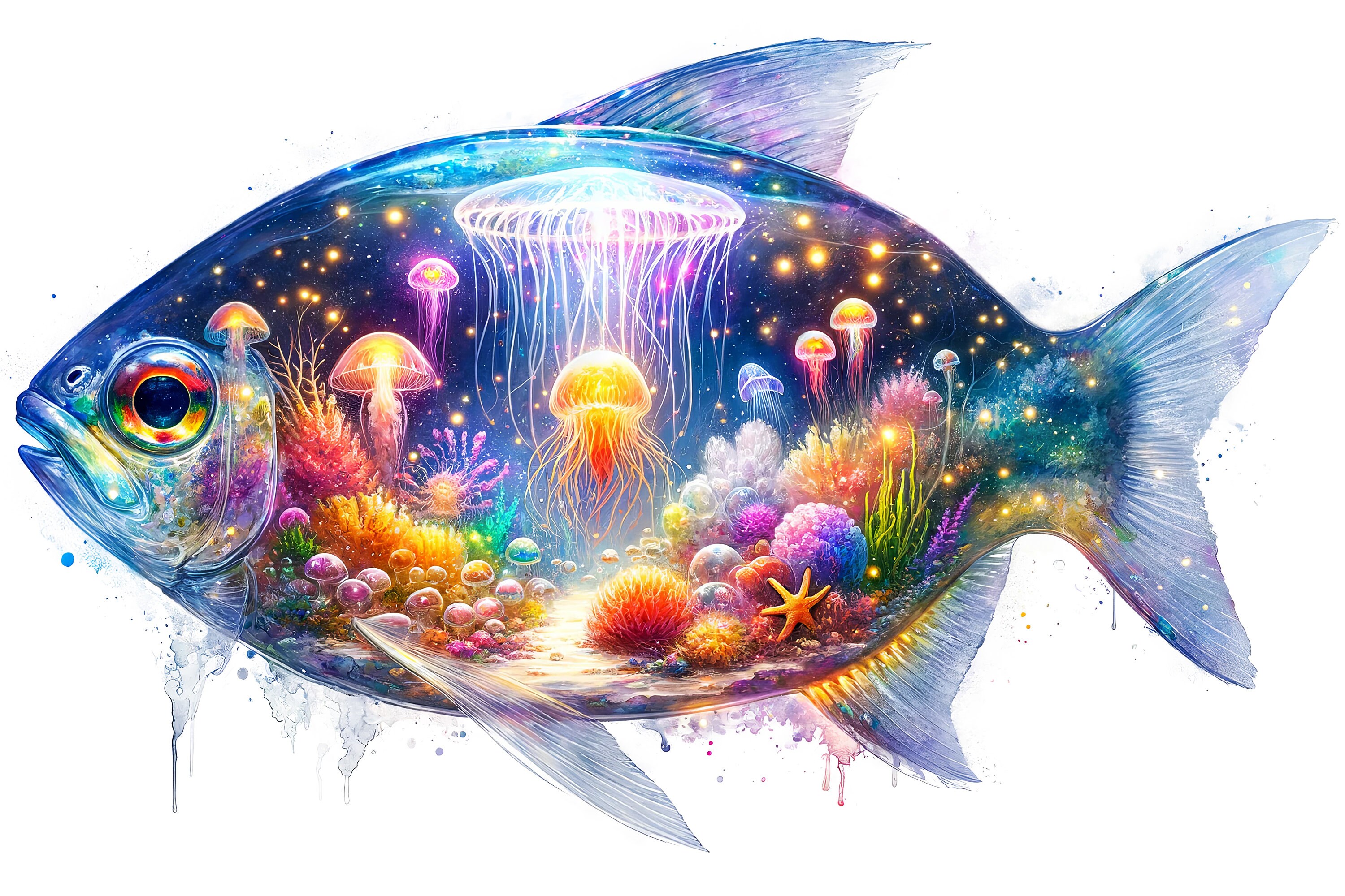 Ocean Spirit Rainbow Fish 9 Denizen of the Sea, Pattern Keeper ...