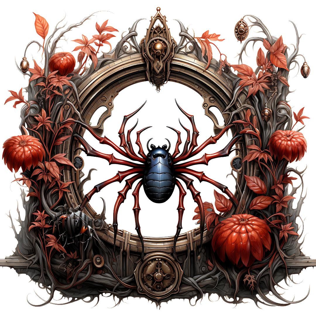 Steampunk Halloween Mutant Spider Pattern Keeper Compatible PDF Instant ...
