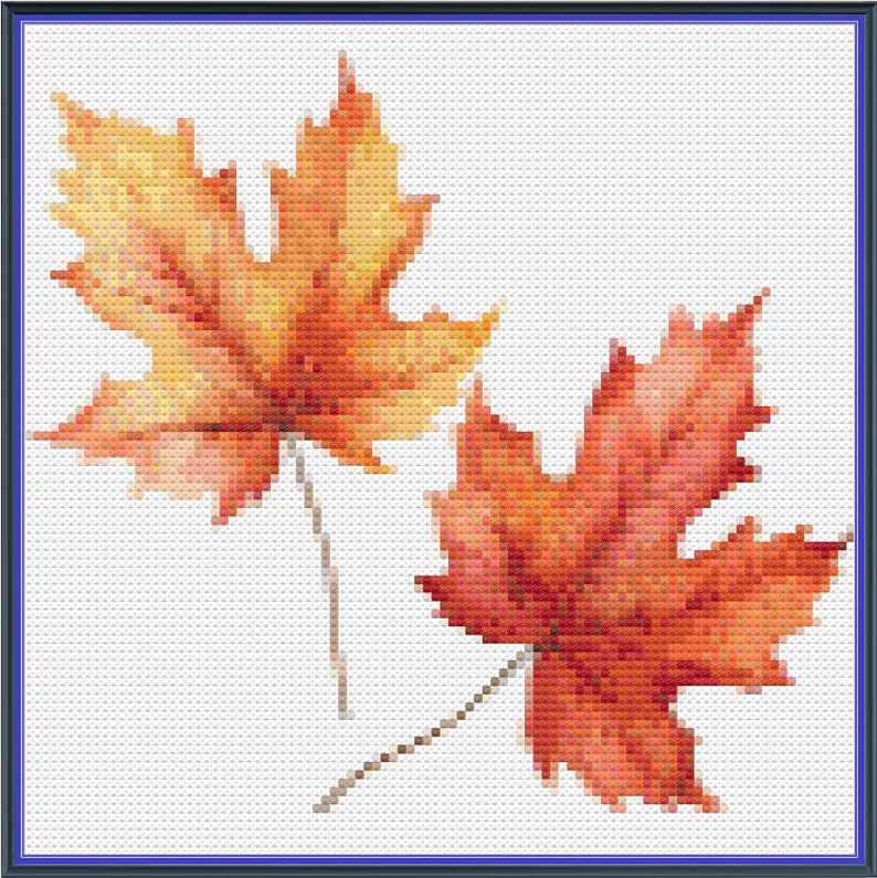 Small Pattern Bright Autumn Fall Maple Leaves Pattern Keeper Compatible ...