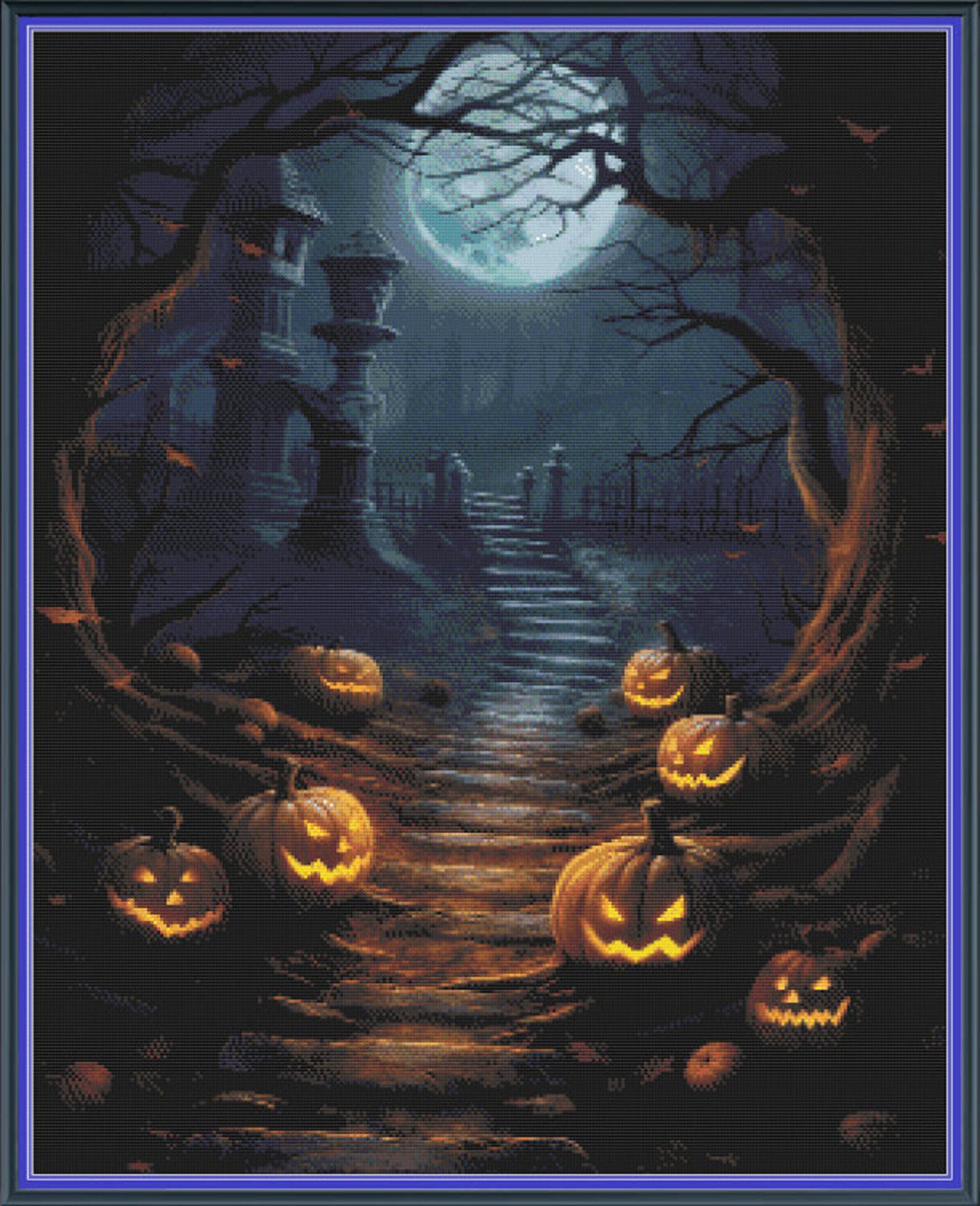 Spooky Halloween Gothic Forest Scene 7 PDF Instant Digital Download ...