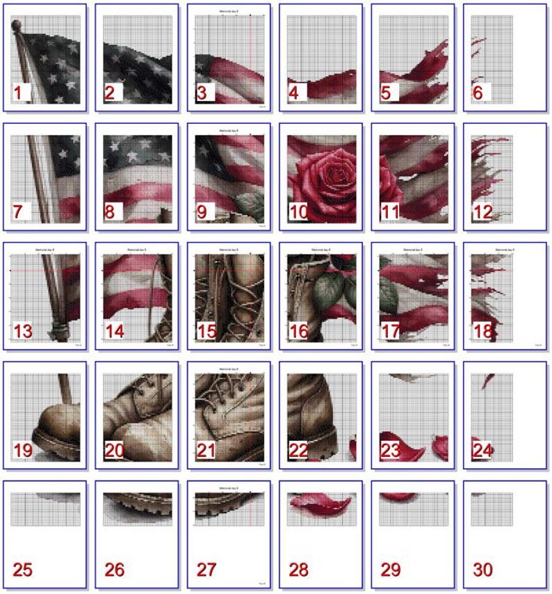 Memorial Day 8 Pattern Keeper Compatible PDF Instant Digital Download ...