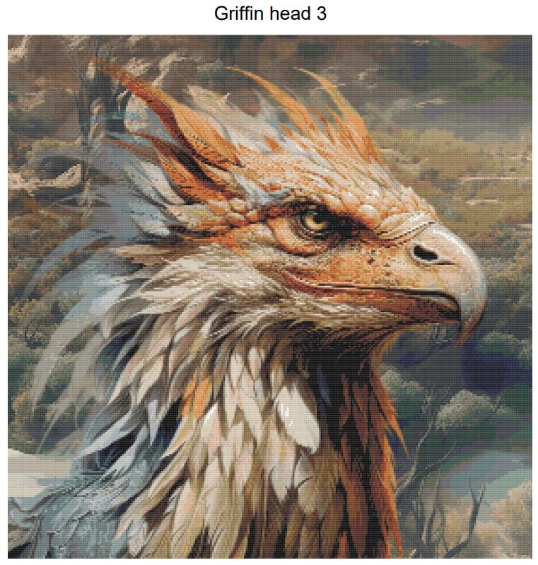 Griffin Gryphon Chimera PDF Instant Digital Download Counted Cross ...